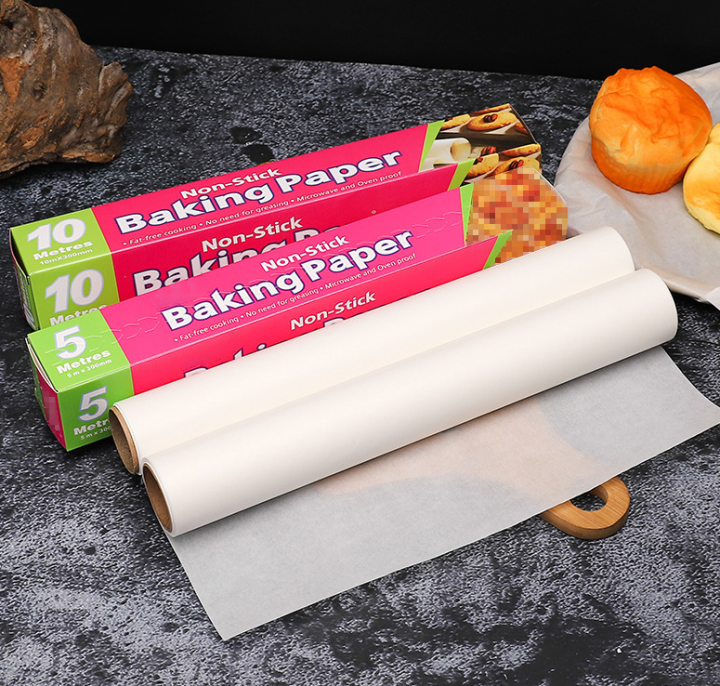 5m/10m/20m kitchen baking paper with cutter oil paper bakery kek kertas ...