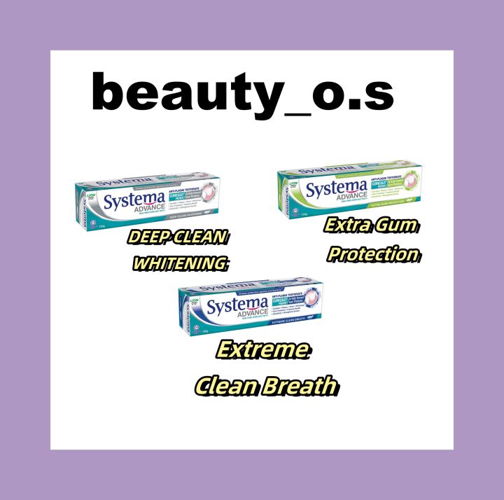 SYSTEMA ADVANCE TOOTHPASTE 130G-DEEP CLEAN WHITENING)/EXTRA GUM ...