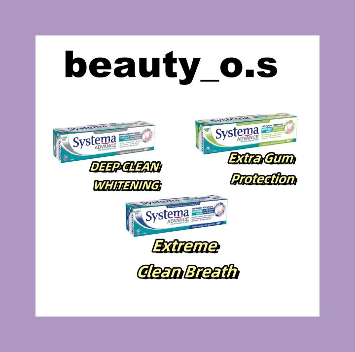 SYSTEMA ADVANCE TOOTHPASTE 130G-DEEP CLEAN WHITENING)/EXTRA GUM ...