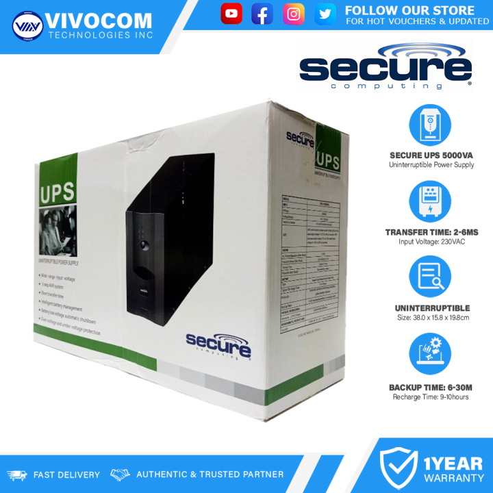 Secure UPS 5000VA Uninterruptible Power Supply | Lazada PH Secure UPS 5000VA Uninterruptible Power Supply | Lazada PH