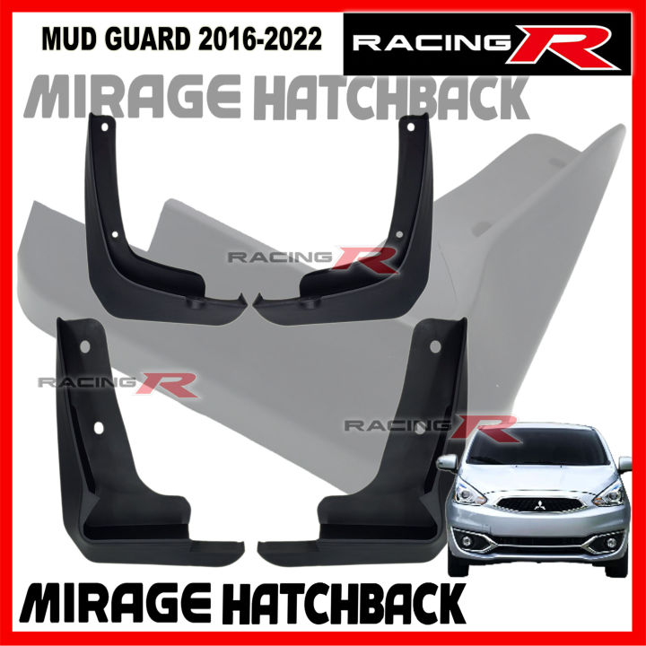 Mitsubishi Mirage Hatchback 2016 - 2024 OEM Mud guard Matte Black FOR ...