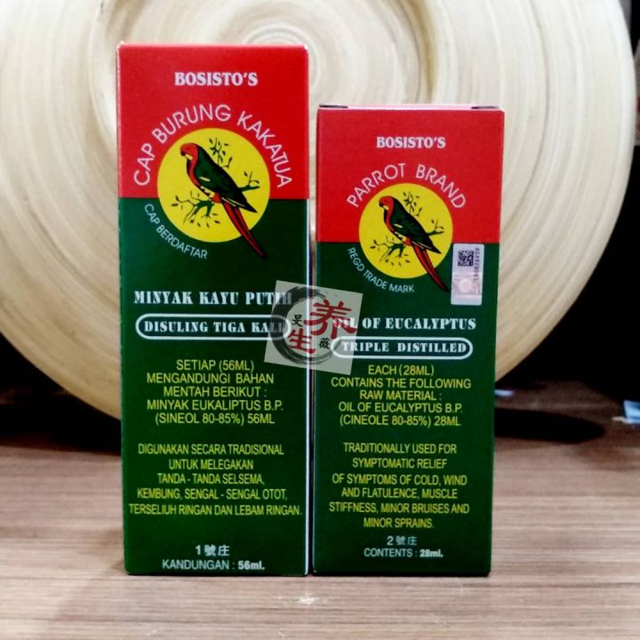 Minyak Kayu Putih Cap Burung Kakatua/Eucalyptus Oil Parrot Brand 28ml ...
