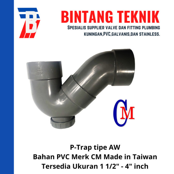 P-Trap 2" inch PVC AW Merk CM Taiwan | Lazada Indonesia