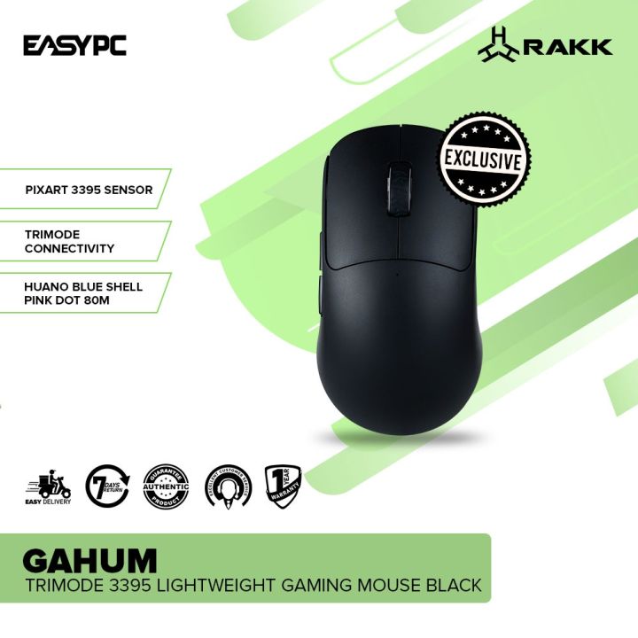 EasyPC | RAKK GAHUM Lightweight Wireless Gaming Mouse | Trimode ...