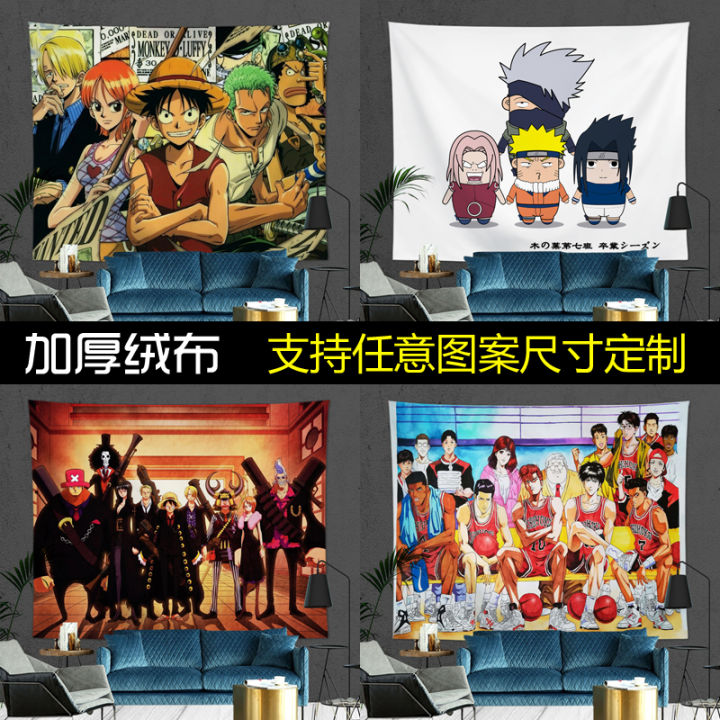 One Piece hanging cloth background cloth cartoon cartoon cartoon Luffy ...