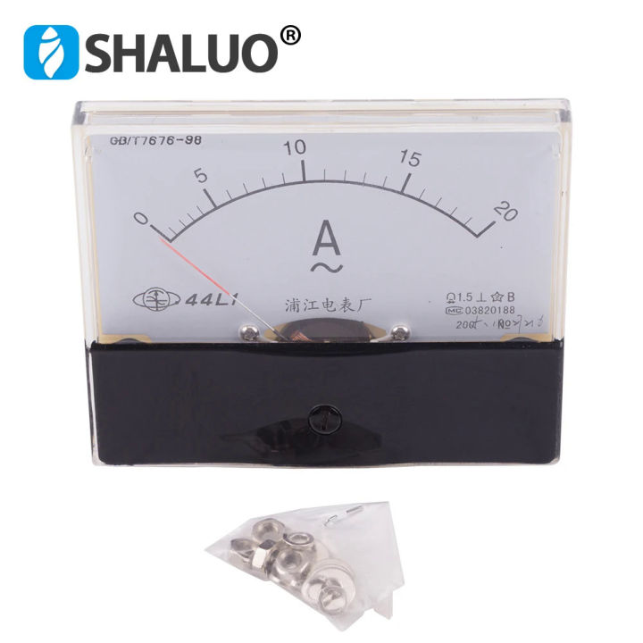 Power Ampere meter 44L1 Electric Current Meter DC 0~20A mechanical ...