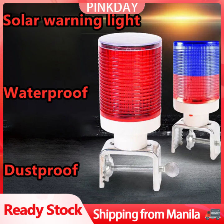 Solar LED traffic safety warning light Road construction warning light ...