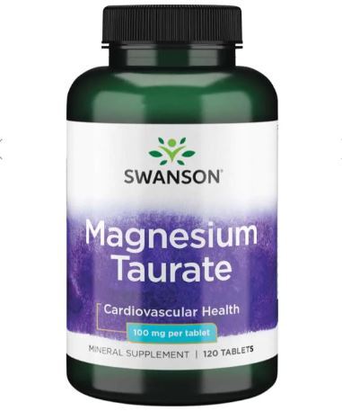 Swanson Premium Magnesium Taurate (Cardiovascular Health) 100mg 120 ...