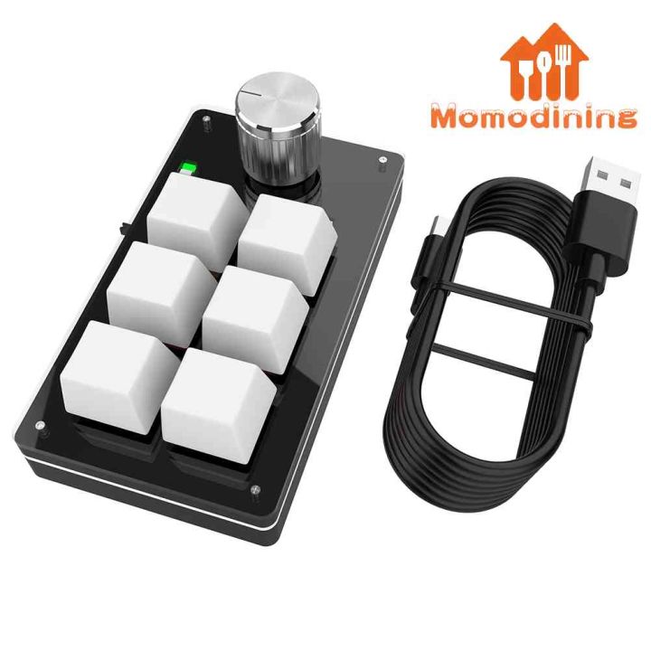 Macro Keyboard 6 Key + 1 Knob Mechanical Keyboard Hot Swap Custom ... Macro Keyboard 6 Key + 1 Knob Mechanical Keyboard Hot Swap Custom ...