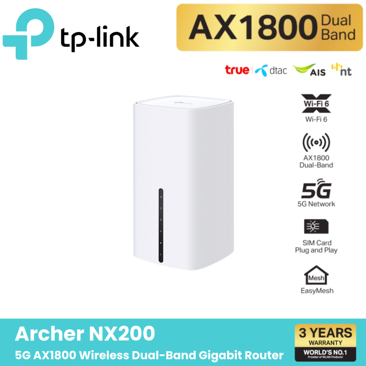 TP-Link Archer NX200 ใหม่! เราเตอร์ใส่ซิม 5G/LTE AX1800 Wireless Dual ...