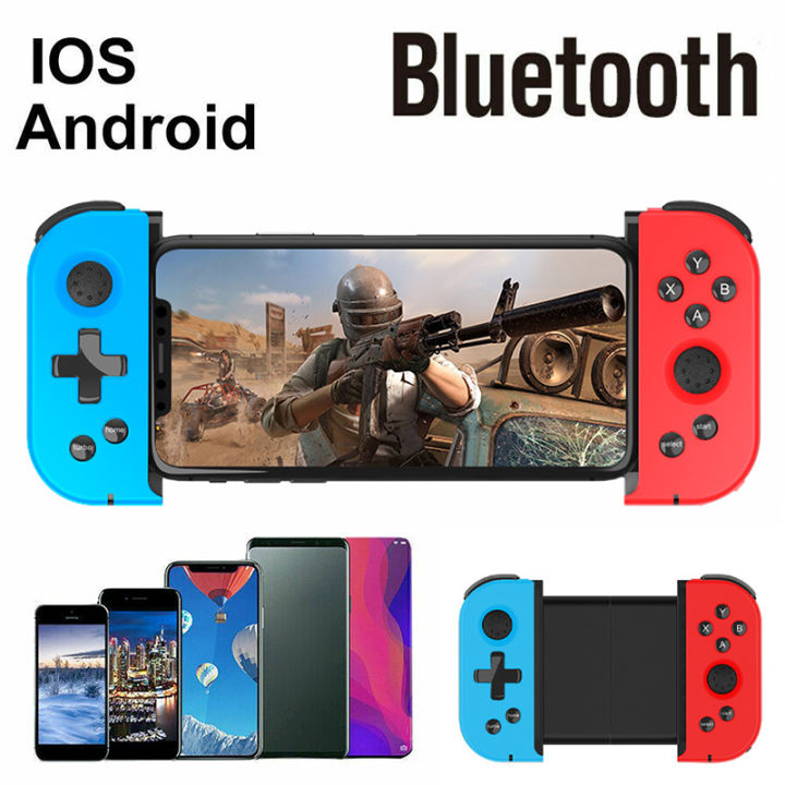 1set X6 Gamepad Bluetooth Game Controller Retractable For Android Ios Phone With Usb Cable 7895