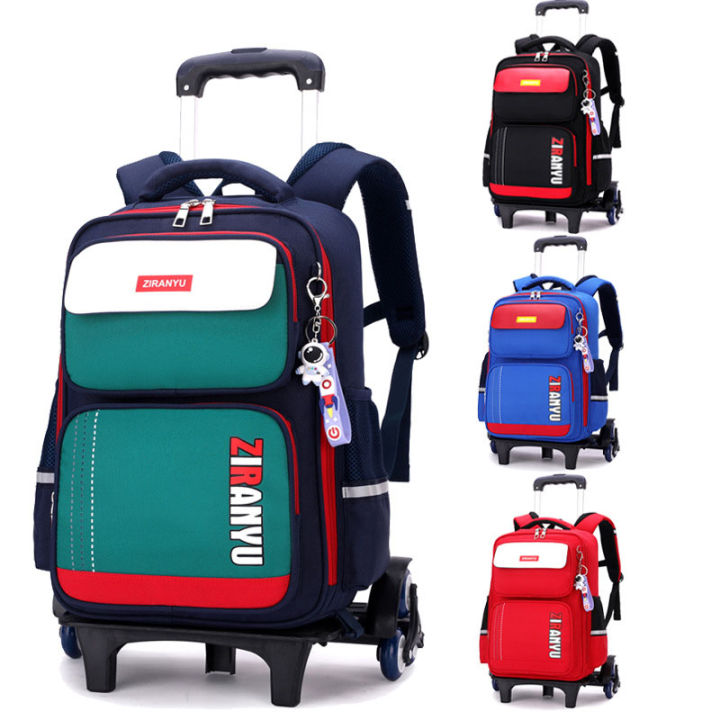New British Style Student Trolley Schoolbag Primary School Bag Large ...