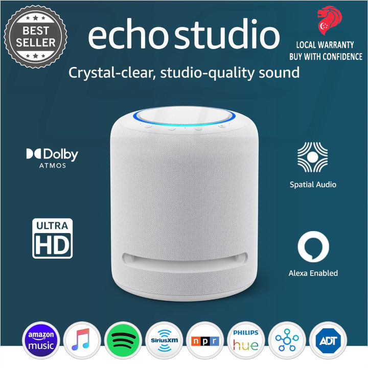 Echo Studio | Dolby Atmos HiFi smart speaker, spatial audio processing ...