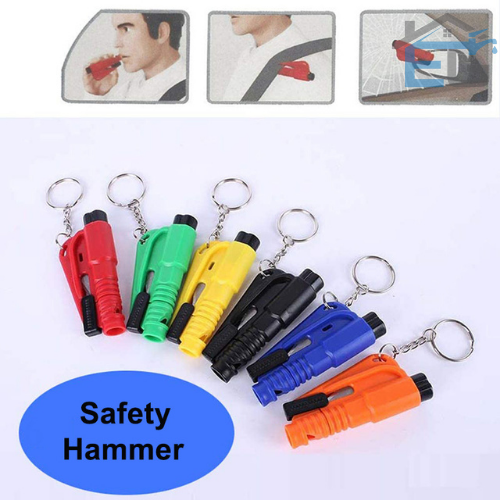 Glass Window Breaker Mini Emergency Escape Hammer Window Breaker Key ...