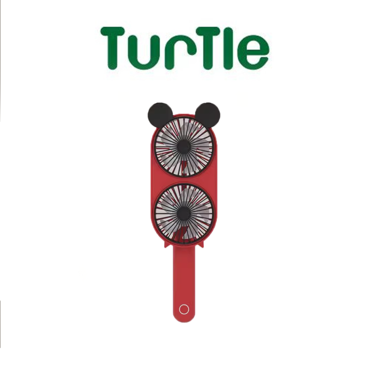 TURTLE Handheld Rechargeable Portable Duo Fan | Lazada Singapore