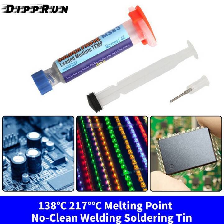 DIPPRUN Tin Solder Paste 138℃ 217°℃ Melting Point No-Clean Welding ...