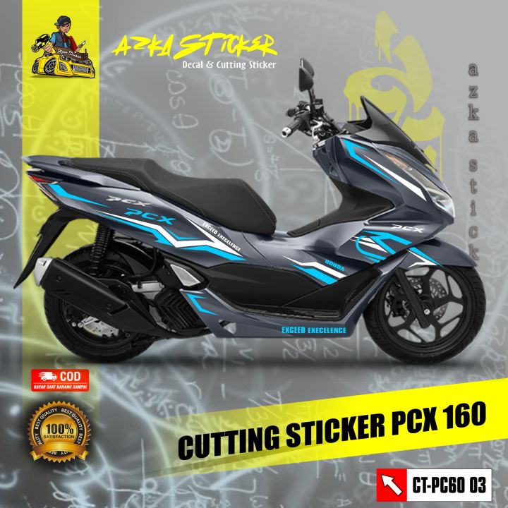 cutting sticker pcx / stiker striping pcx 160 / stiker variasi all new ...
