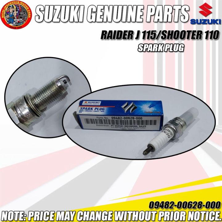 RAIDER J 115/SHOOTER 110 SPARK PLUG (SGP) (Genuine: 09482-00628-000 ...