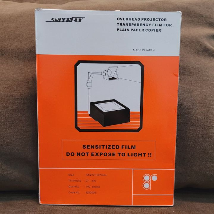 Acetate film (Superfax) Overhead Projector Transparency Film ...