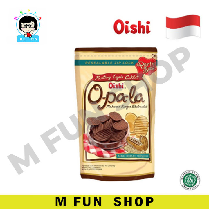 *Halal* Oishi Opala Chocolate Potato Chips 100g 欧趴拉巧克力薯片 | Lazada