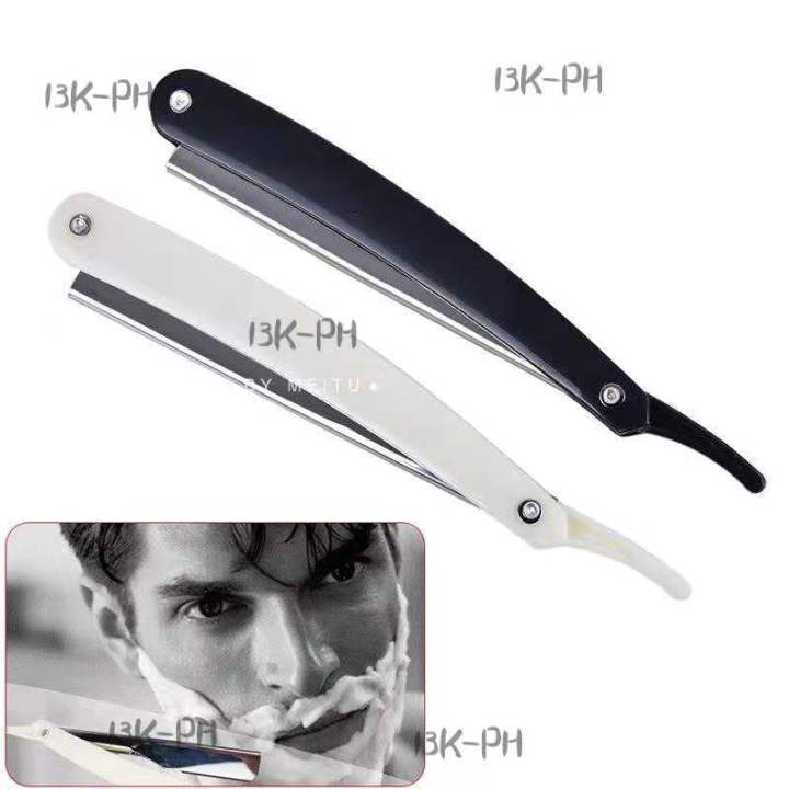 Professional Manual Straight Edge Barber in Stainless Steel, 2 Colors ...