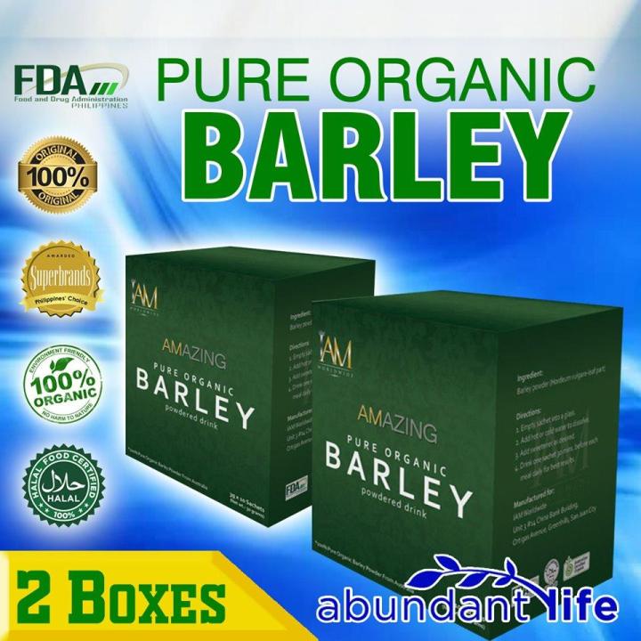 2 Box Amazing Pure Organic barley Powder Drink Mix 10schet Original ...