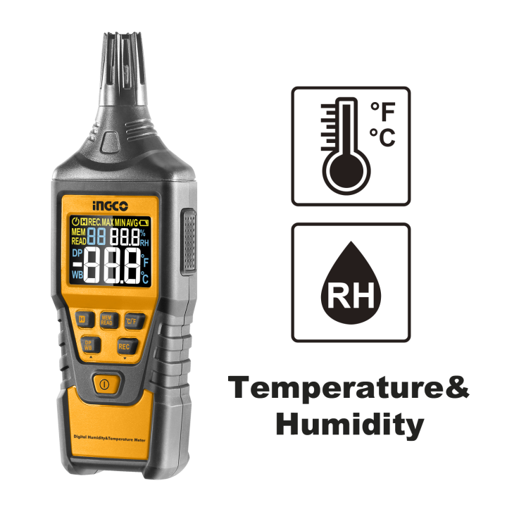 INGCO Digital Humidity & Temperature Meter HETHT01 IPT | Lazada PH