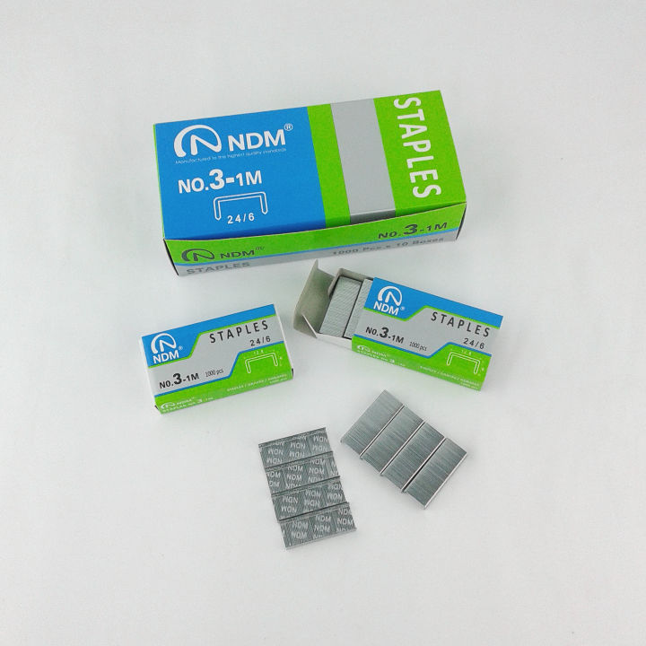 Isi staples besar NDM staples no.3 (1 box isi 10 box kecil) | Lazada ...