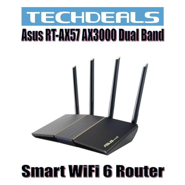 Asus RT-AX57 AX3000 Dual Band Smart WiFi 6 Router | Lazada Singapore