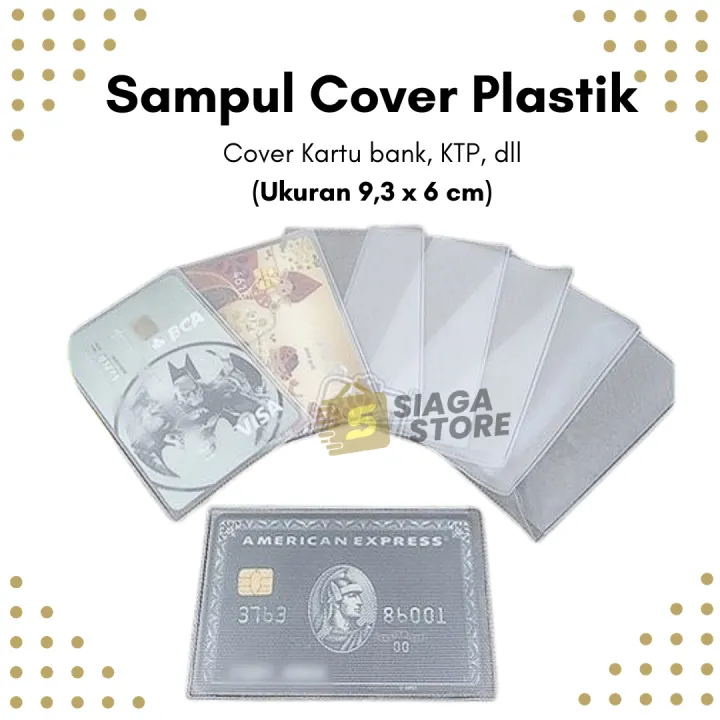 Sampul Cover Plastik Pelindung Kartu Id Card SIM KTP Bungkus Mika ...