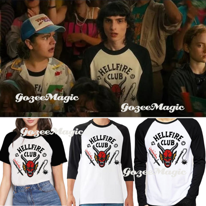 Stranger Things Season 4 Hellfire Club Cosplay Costume Shirts Short ...