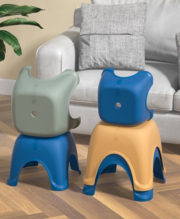 [Local Stock] Sturdy Nordic Stackable Plastic Household Small Low Chair ...