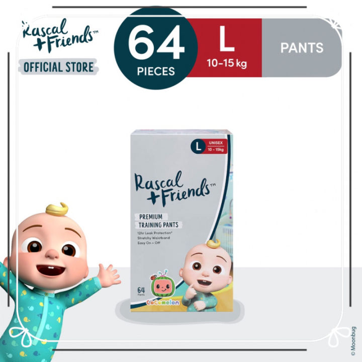 Rascal Friends Cocomelon Diaper Pants - Large, 64 Pads (Promo ) | Lazada PH