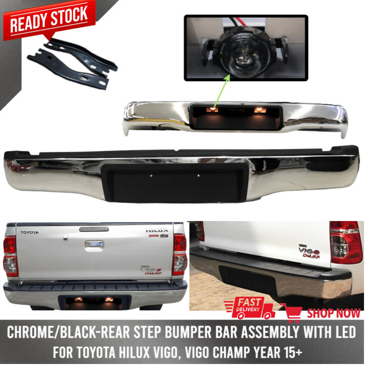 GECA Toyota Hilux Vigo 2012 2013 2014 OEM Steel Rear Bumper Guard ...