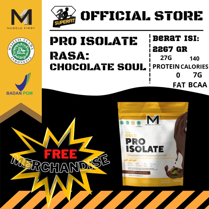Muscle First Pro Whey Gold Isolate Protein 5LBS -M1 Rasa Chocolate ...