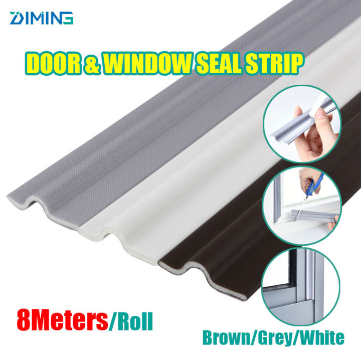 8Meters Sliding Door Window Sealing Strip Nylon Cloth Foam Door Weather ...