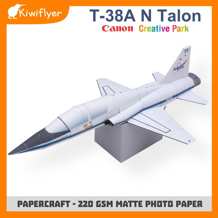 DIY Papercraft - Pesawat T-38A N Talon (Kertas lembaran pola) - Isi 2 ...