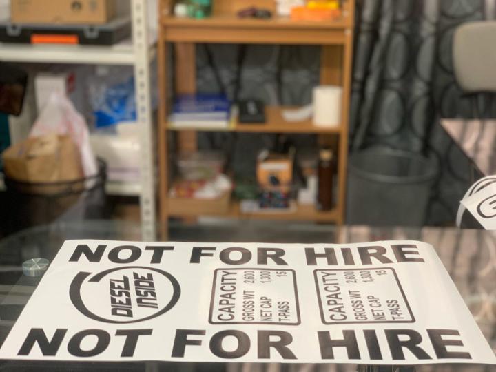 Toyota Tamaraw FX Van Car Sticker Set Capacity and Not For Hire | Lazada PH