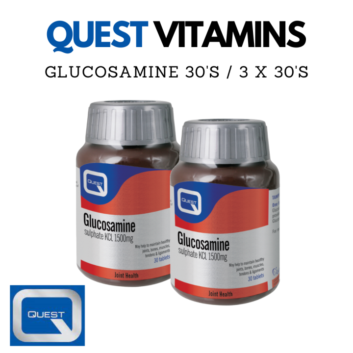 QUEST Glucosamine Sulphate KCl 1500mg Tab 30's | Lazada