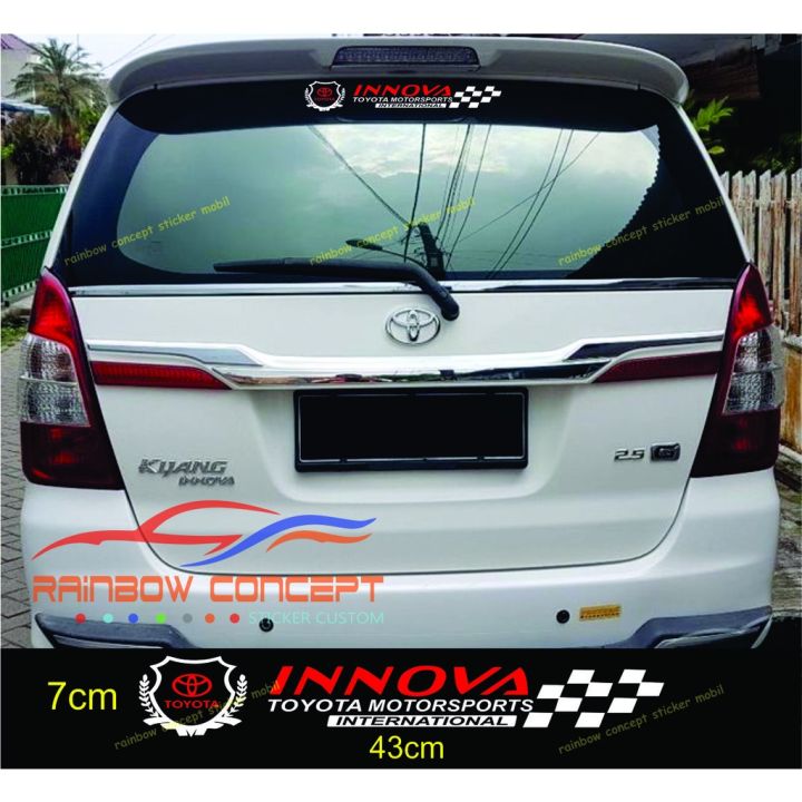 promo Sticker cutting kaca belakang mobil Toyota kijang innova Stiker ...