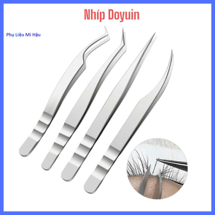 Bộ Nhíp Nối Mi Doyuin_Sét Nhíp nối mi trung hoa Mũi Nhám,nhíp tách nối ...