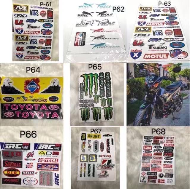 1Set motorcycle Car Stickers Badge Decal Decals For Helmet Styling ...