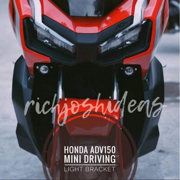 2pcs HONDA ADV 150 / 160 STAINLESS MINI DRIVING LIGHT BRACKET / MDL ...