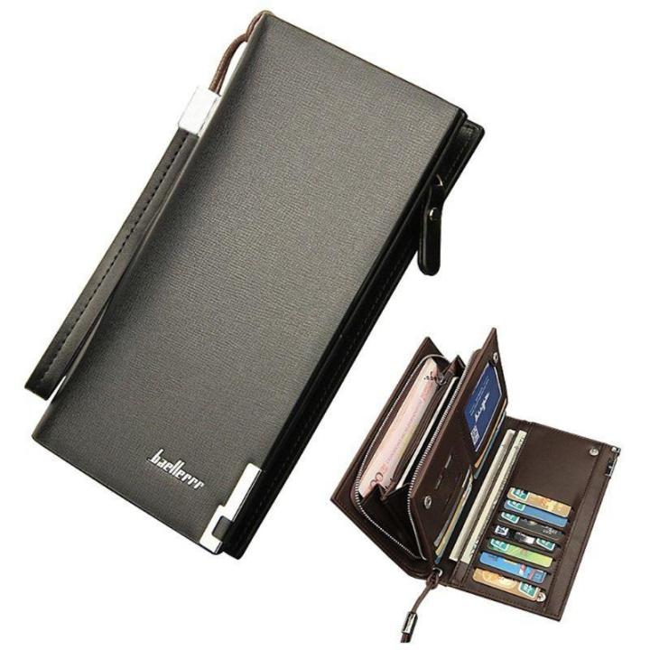 KIKI Ph Men's Long Wallet Leather Wallet For Men Smart Wallet Card ...