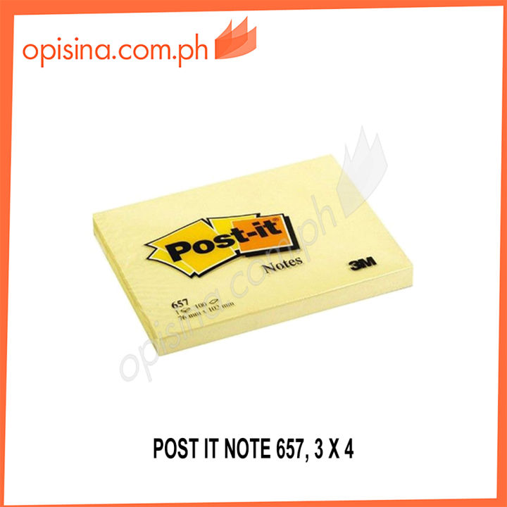 POST IT NOTE 657, 3 X 4 | Lazada PH