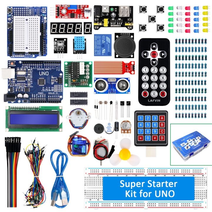 Uno R3 Advance Upgraded Starter Arduino Kit 2022 2023 With Pdf Manual Full Set Makerlab