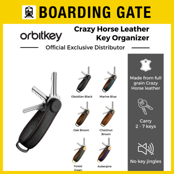 Orbitkey Crazy Horse Leather Key Organiser | Lazada Singapore