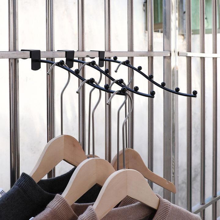 SXH 2pcs Clothes Rack Balcony Window Anti-Theft Window Hook Shelf ...