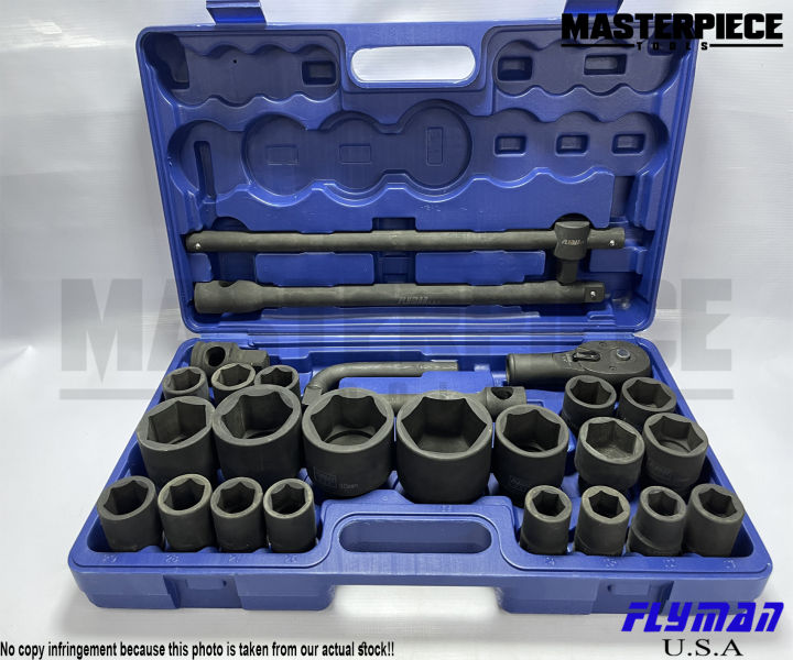 Flyman Heavyduty Impact Socket Wrench Set 3/4" Drive | Lazada PH