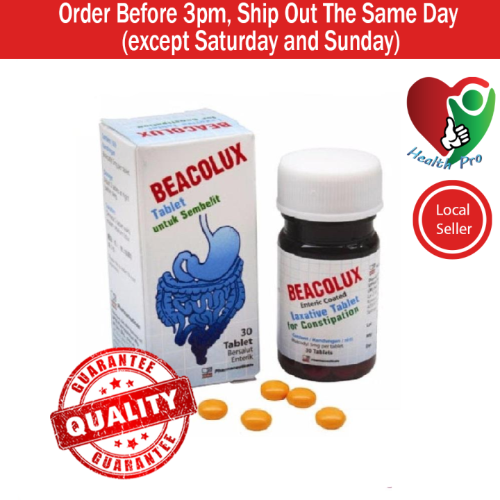 SPECIAL PROMO!!! Beacolux Laxative Tablet for Constipation 美可乐通便丸 30 ...